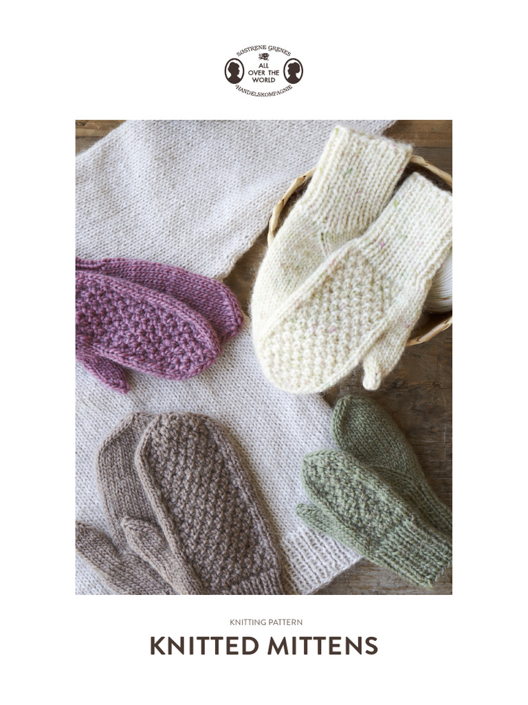 Sostrene Grene Mittens | PDF | Knitting | Basic Knitted Fabrics