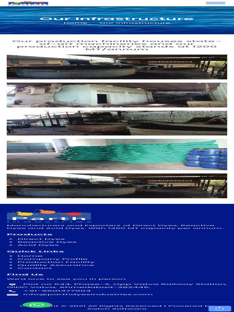 Parth Industries Our Infrastructure | PDF