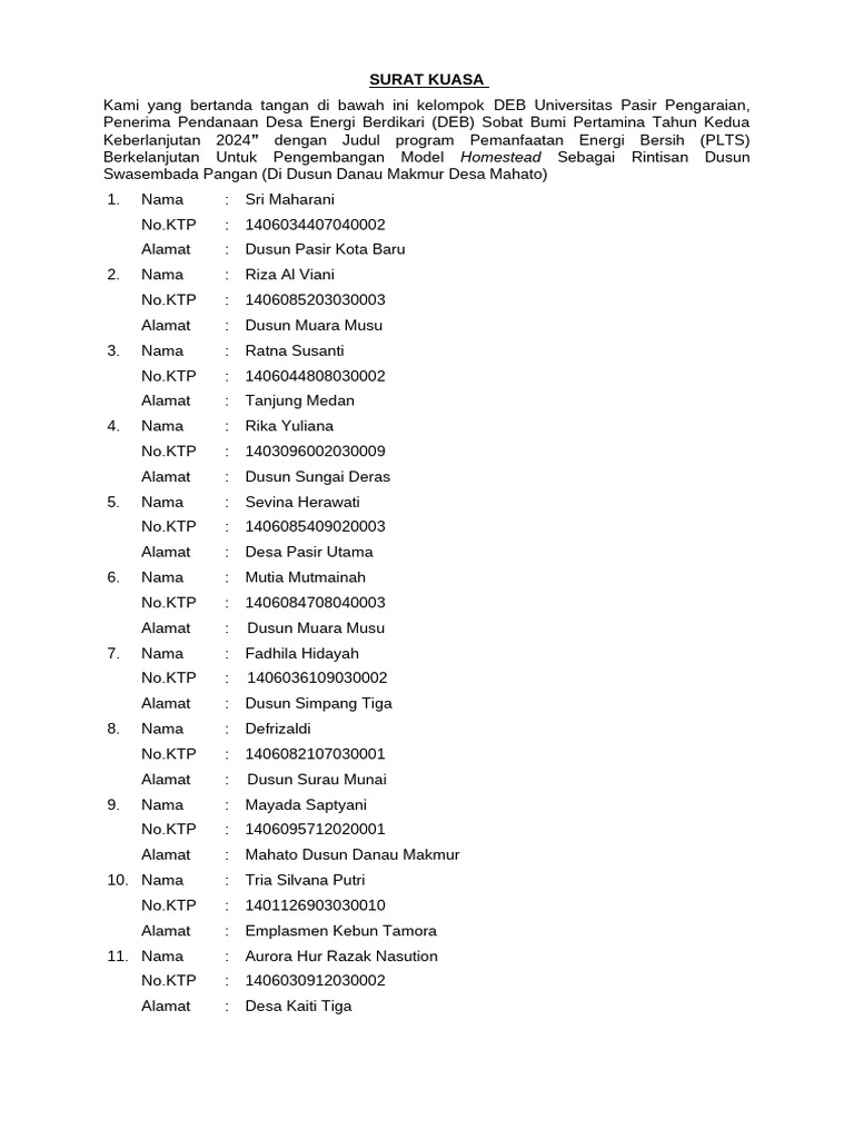 0. Draft Surat Kuasa Universitas Pasir Pengaraian - Sri Maharani Rani | PDF 0. Draft Surat Kuasa Universitas Pasir Pengaraian - Sri Maharani Rani | PDF
