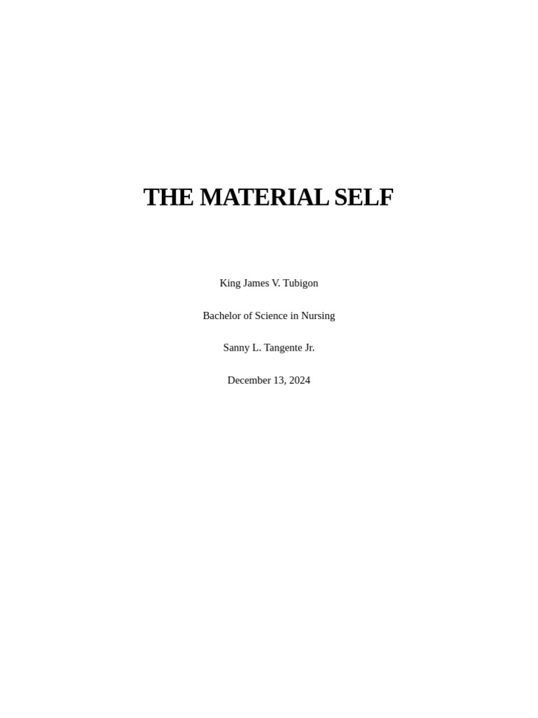 king UTS reflection x3 | PDF | Self Esteem | Identity (Social Science)