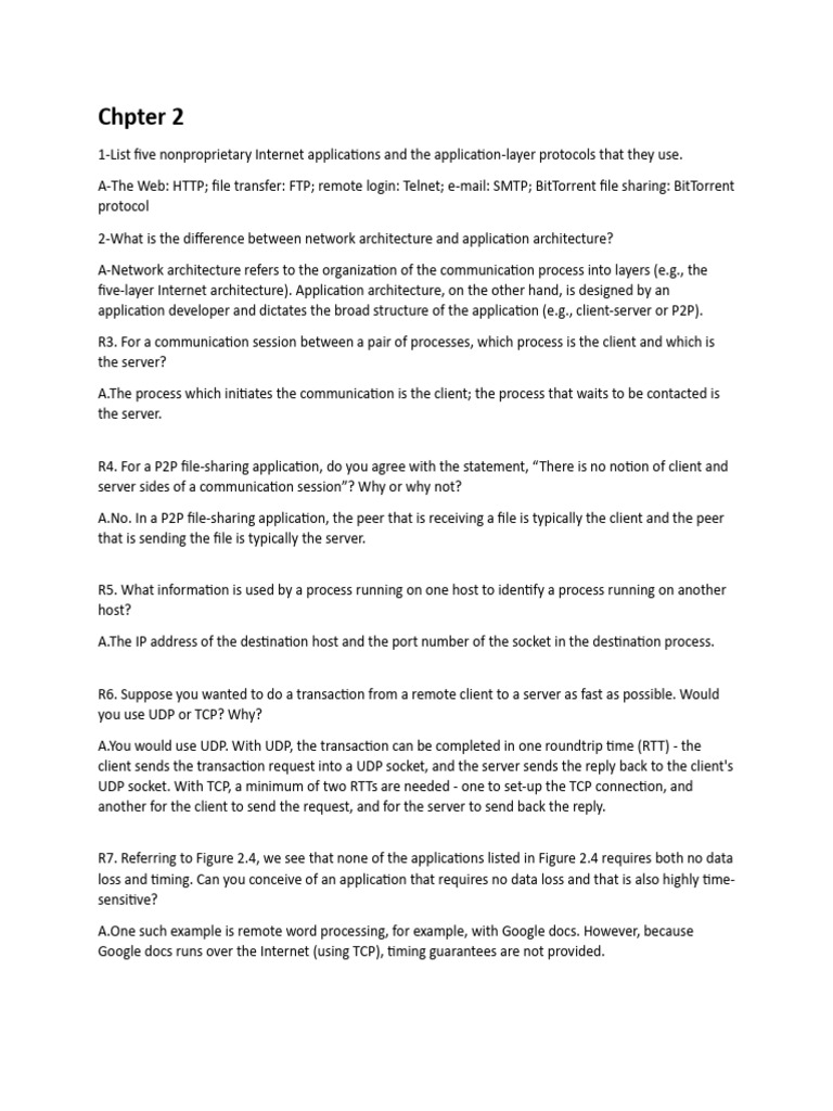 Chpter 2 computer network | PDF | Transport Layer Security ...