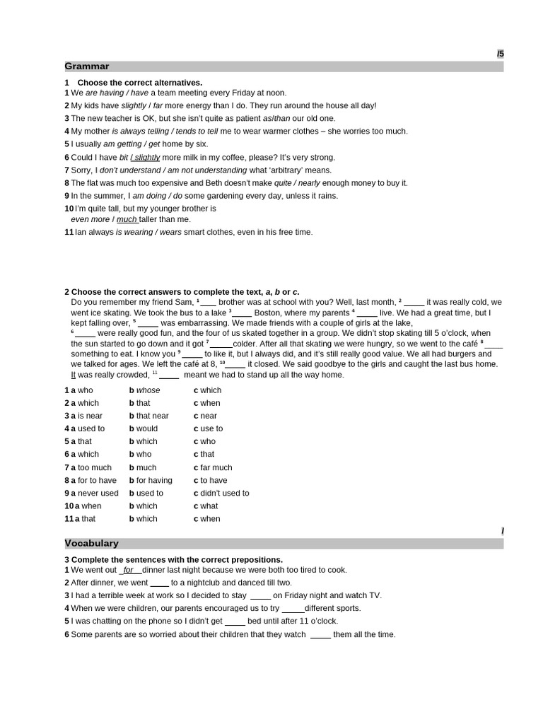Module Roadmap B1 1 2 Pdf Hotel