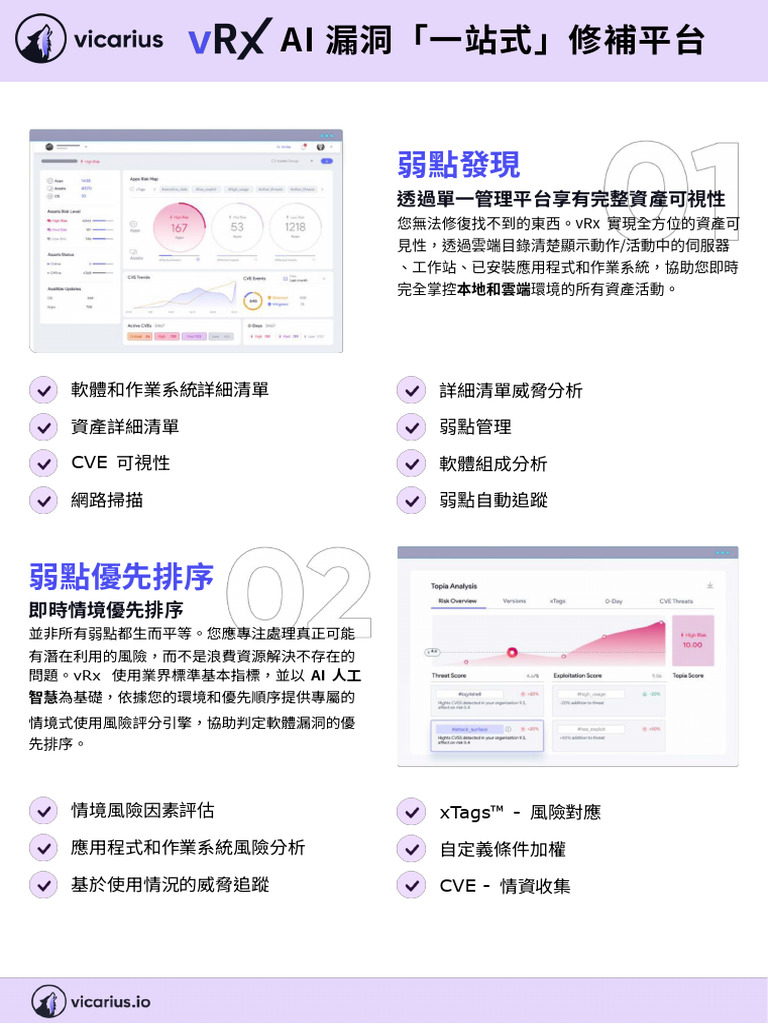 Vicarius VRx AI 漏洞「一站式」修補平台 | PDF