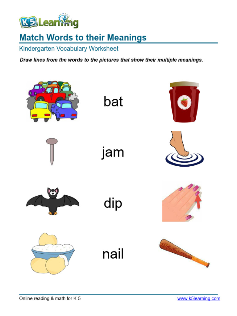 Homonyms Matching 3 | PDF