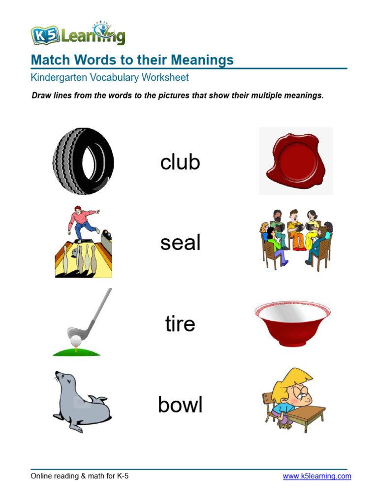 Homonyms Matching 2 | PDF