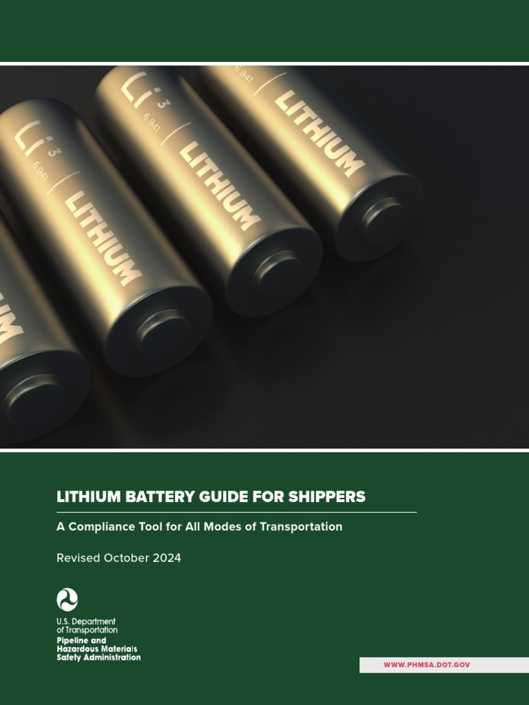 PHMSA Lithium Battery Compliance Guide For Transportation 1735451637 ...