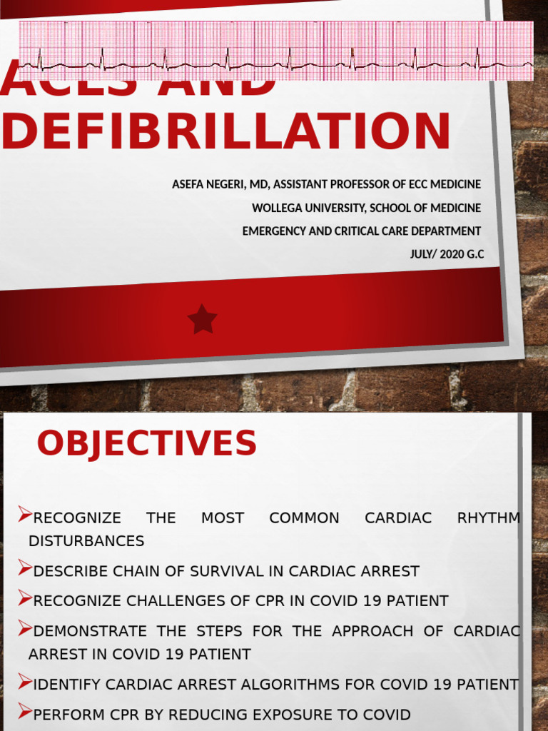 ACLS and defibriation | PDF | Cardiopulmonary Resuscitation | Cardiac ...