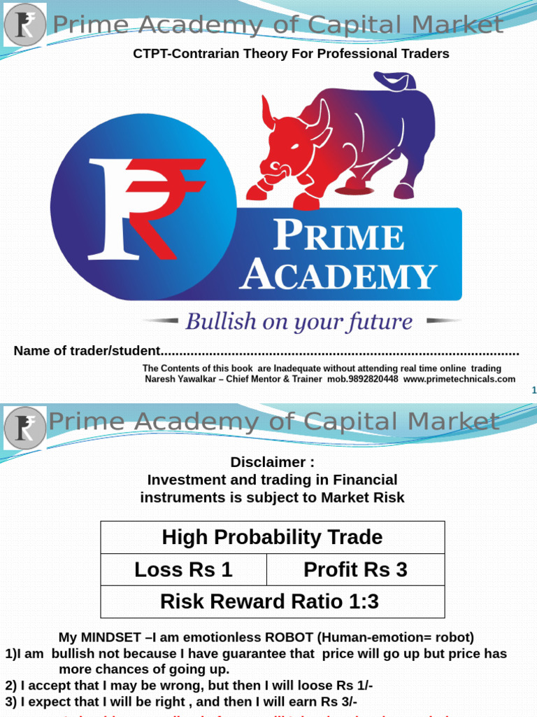 CTPT-Contrarian Theory For Professional Traders Nov2018 | PDF | Option ...