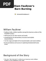 Barn Burning-W. Faulkner | PDF