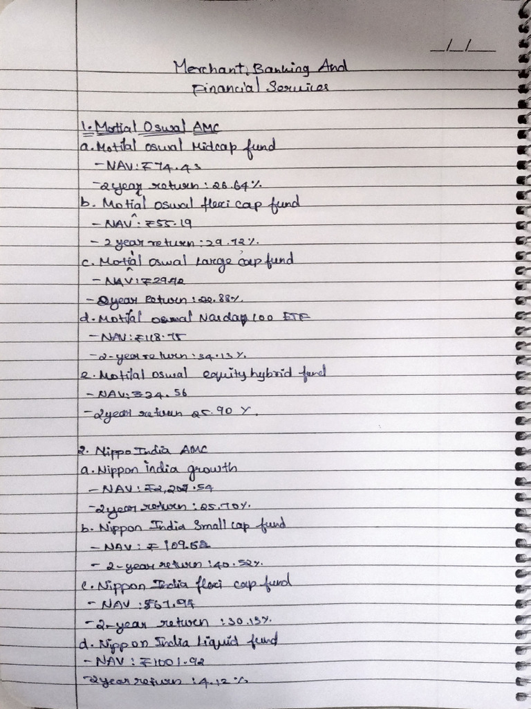 Nippon India Fund NAV Overview | PDF