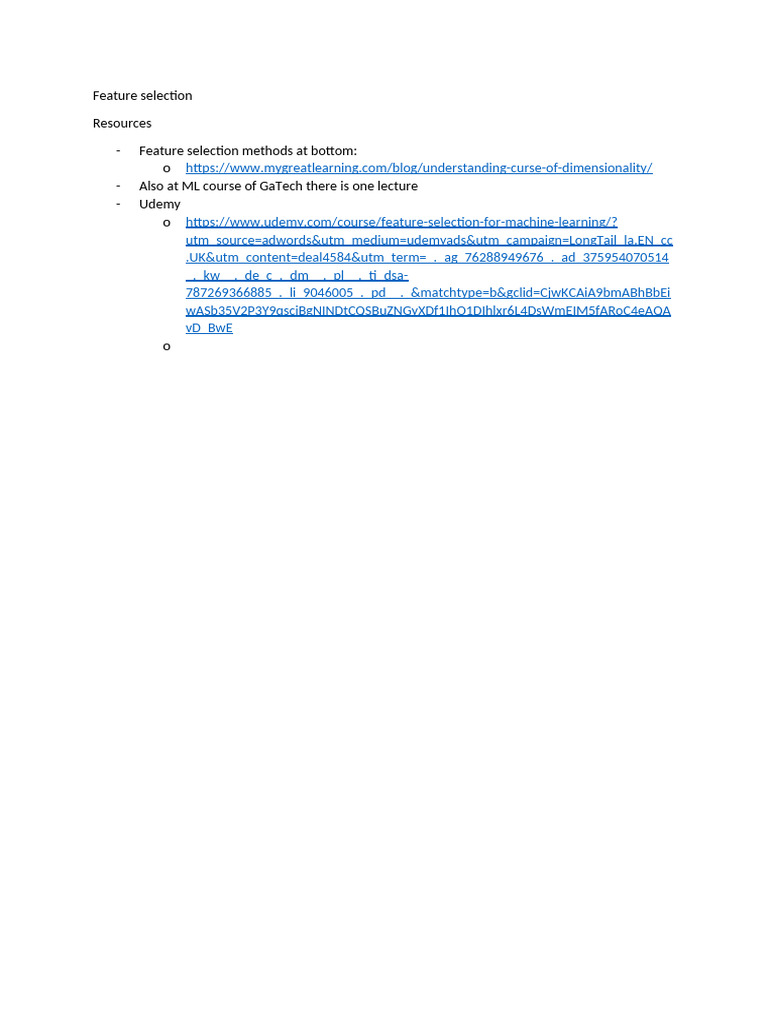 Feature Selection | PDF