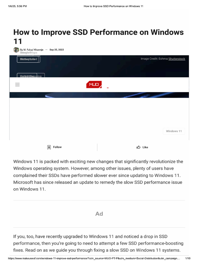 How To Improve SSD Performance On Windows 11 | PDF