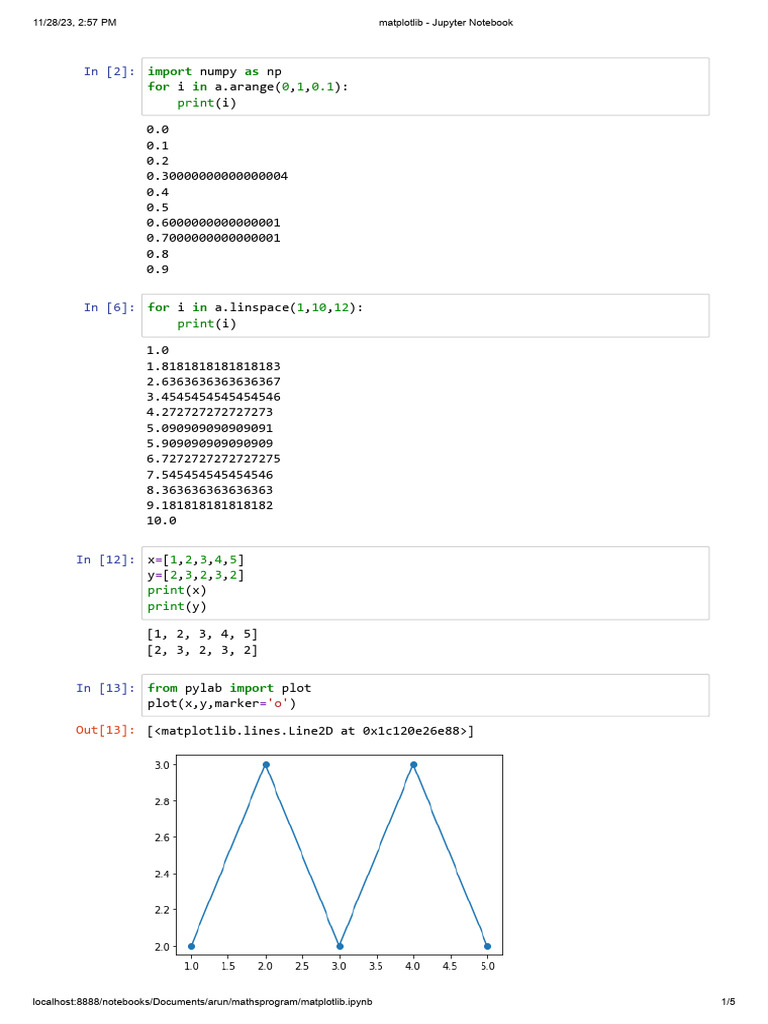 Matplotlib1 - Jupyter Notebook | PDF