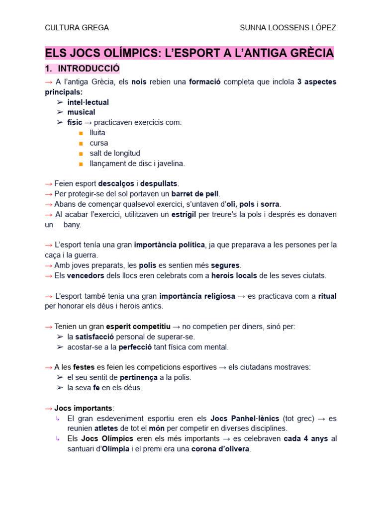 Tongades 1R Trimestre Grec | PDF