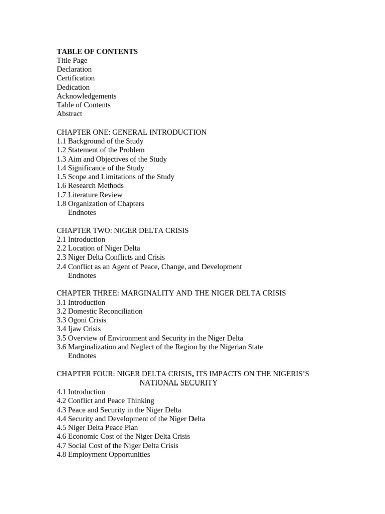 Azazi Table of Contents | PDF