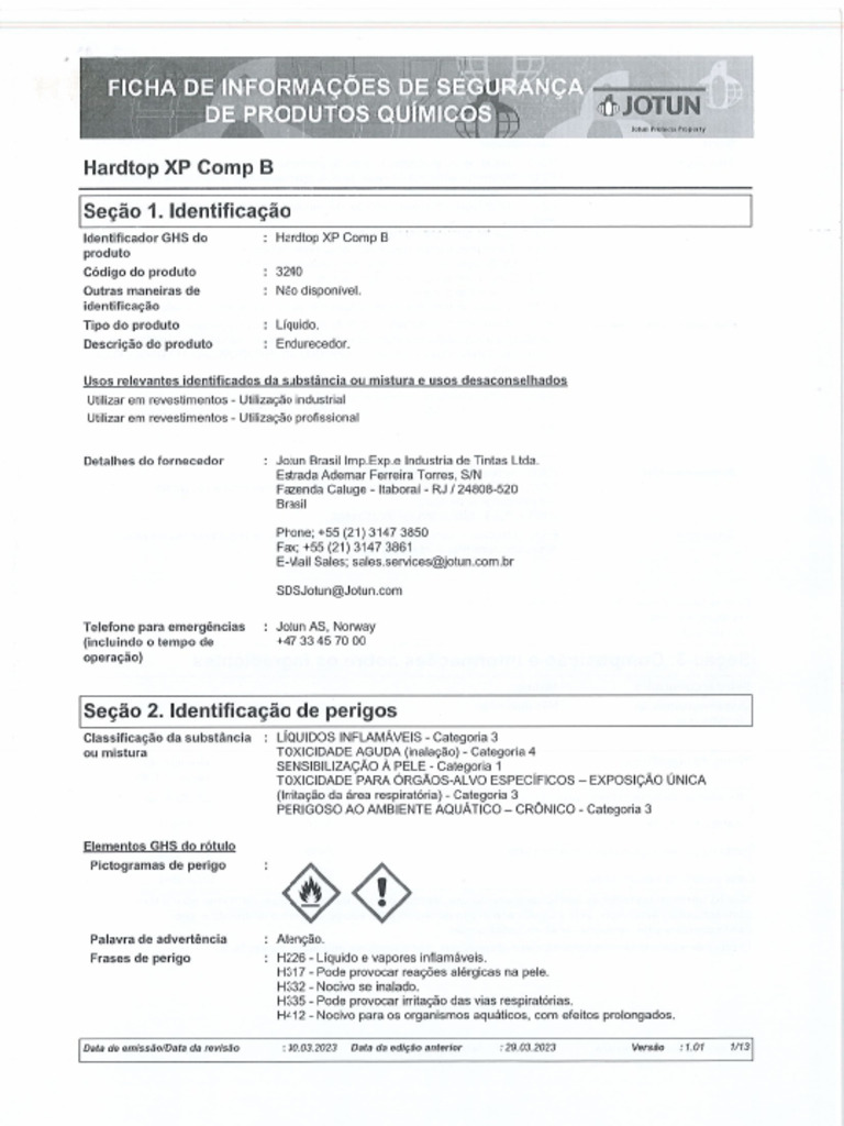 023 FISPQ Hardtop XP Comp.B | PDF