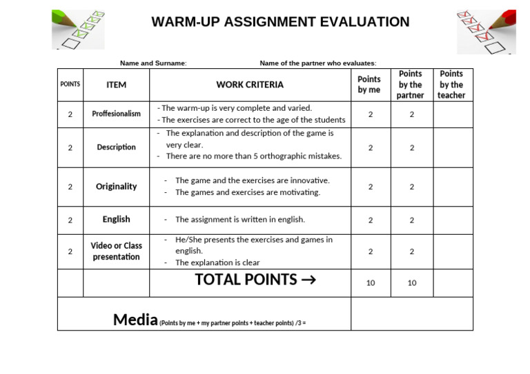 Pol Godoy Llopis - WARM-UP ASSIGNMENT EVALUATION | PDF