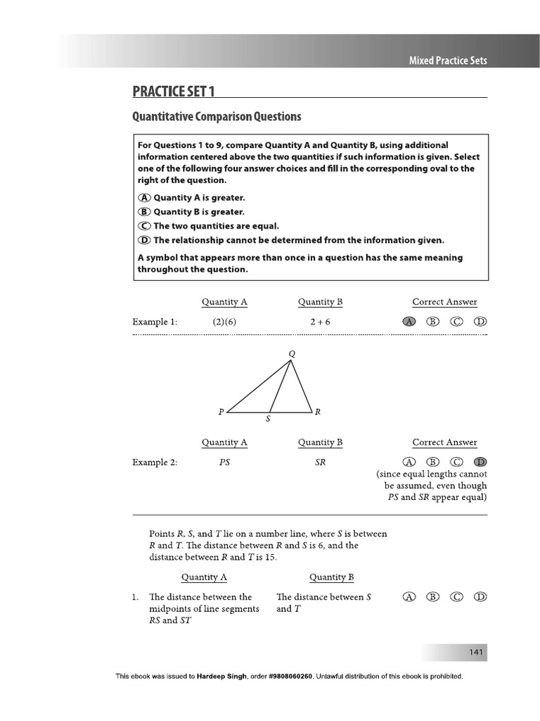 Quant Practice Test 2 | PDF