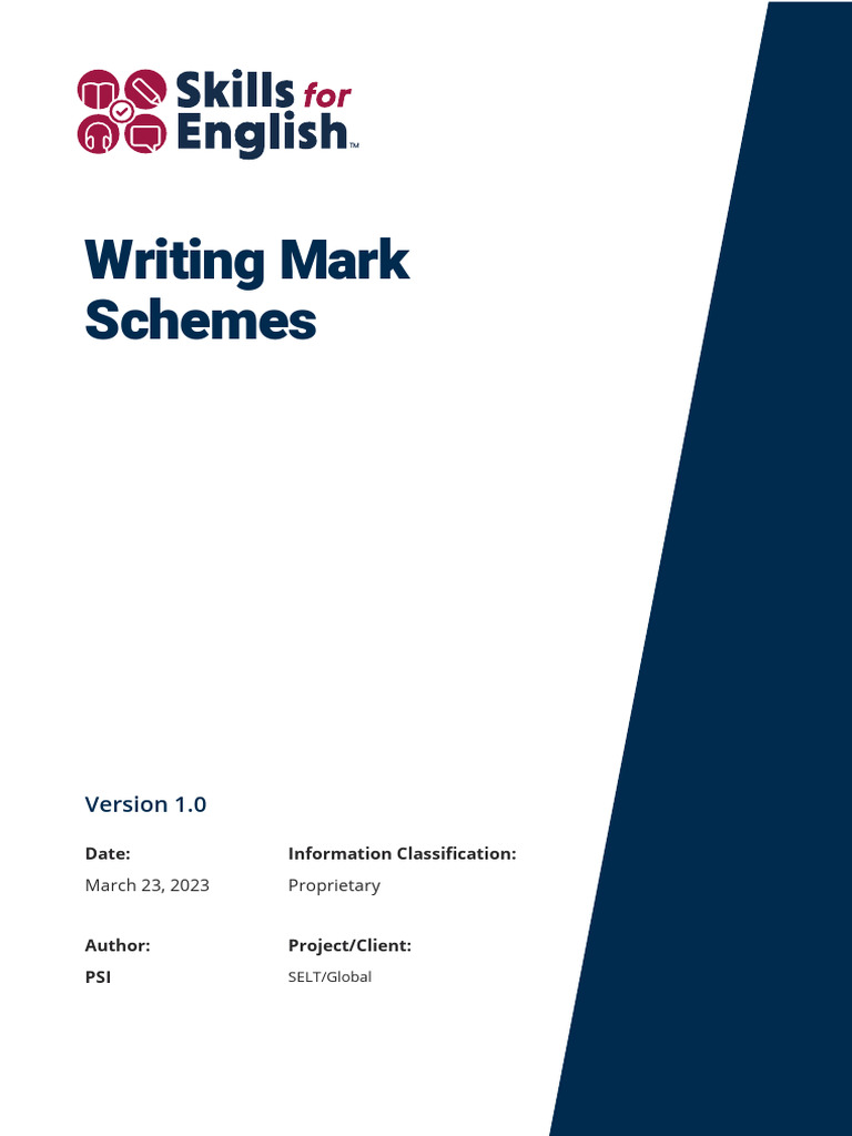 CEFR Writing Mark Schemes Guide | PDF | Vocabulary | Communication