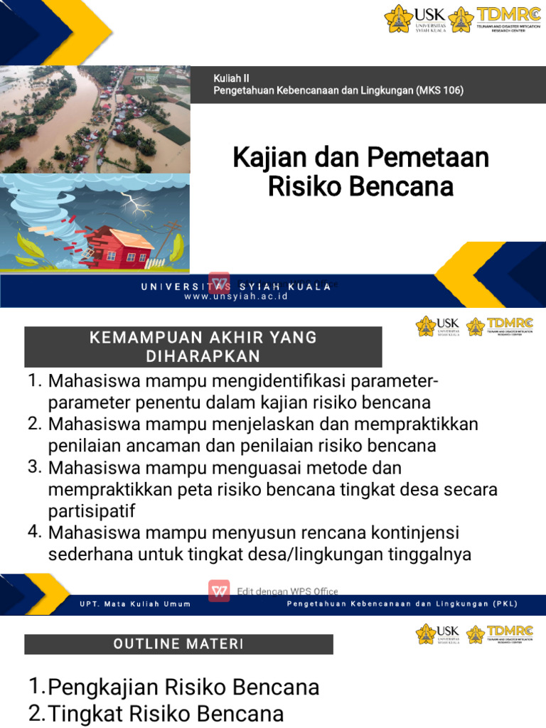 Pertemuan 4_Pemetaan Risiko Bencana | PDF