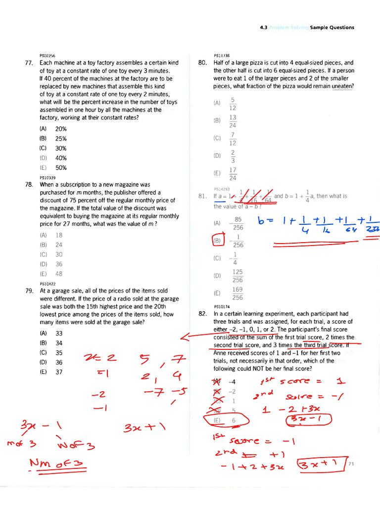 GMAT Quant Practice 3 | PDF