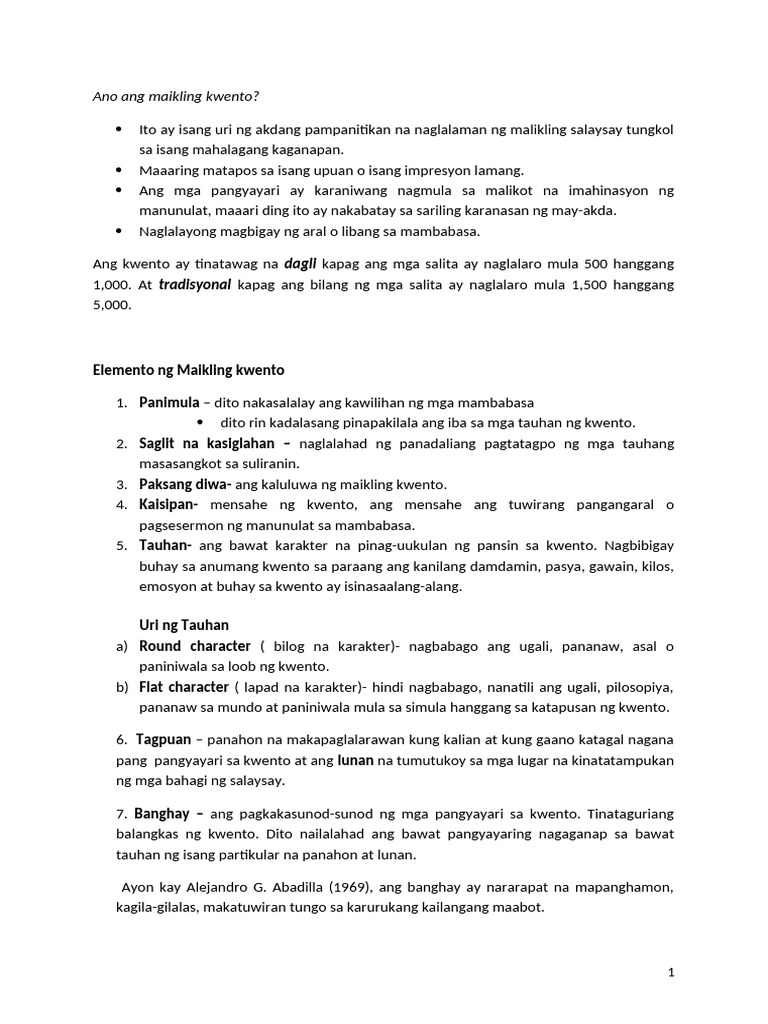 MAIKLING-KWENTO-AT-NOBELA-COMPILATION | PDF