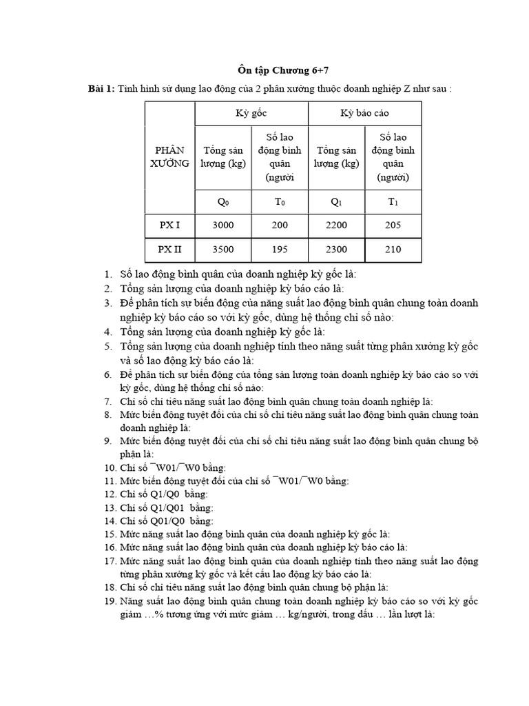 Luyện tập C6-C7 | PDF