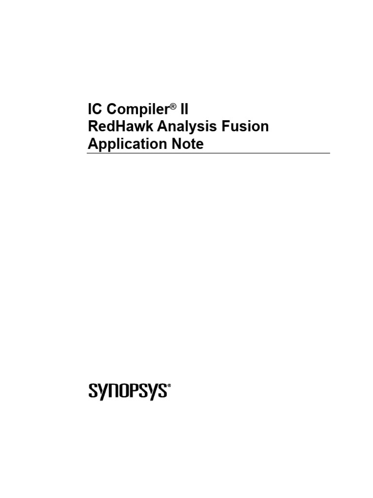 App Note ICC2 RedHawk 2017.09-SP3 | PDF | Library (Computing) | Directory (Computing)