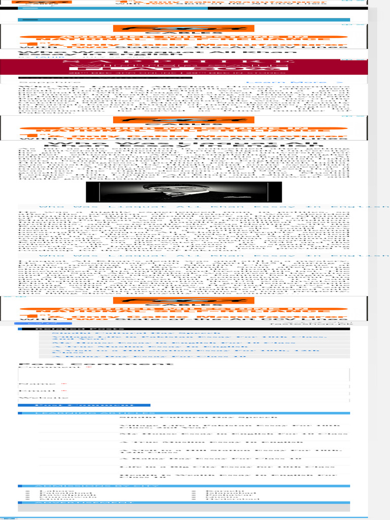 Who Was Liaquat Ali Khan Essay in English for Stu… | PDF | Pakistan | South Asia