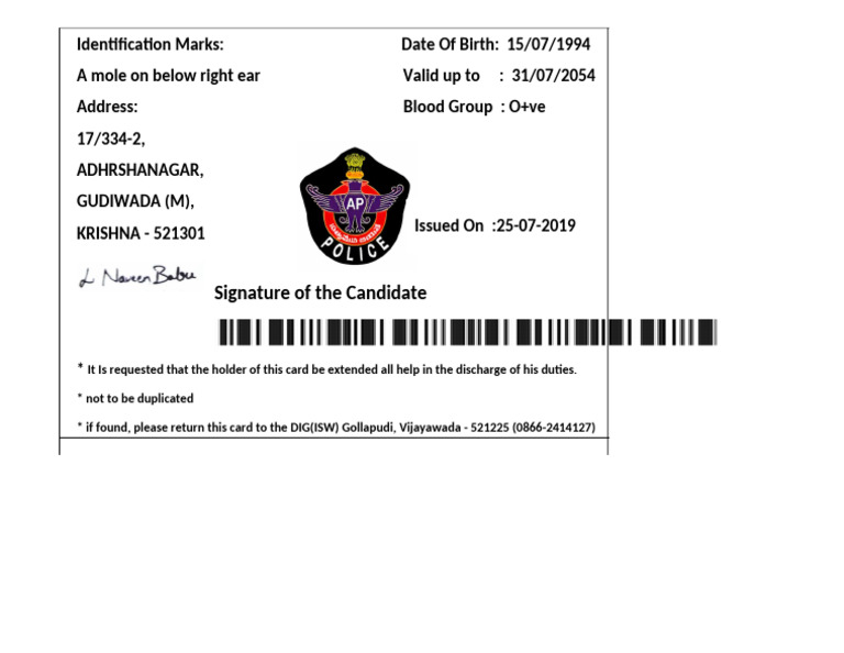 Identification Marks | PDF