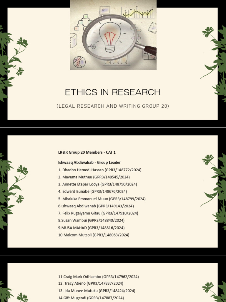 Research Ethics | PDF | Informed Consent
