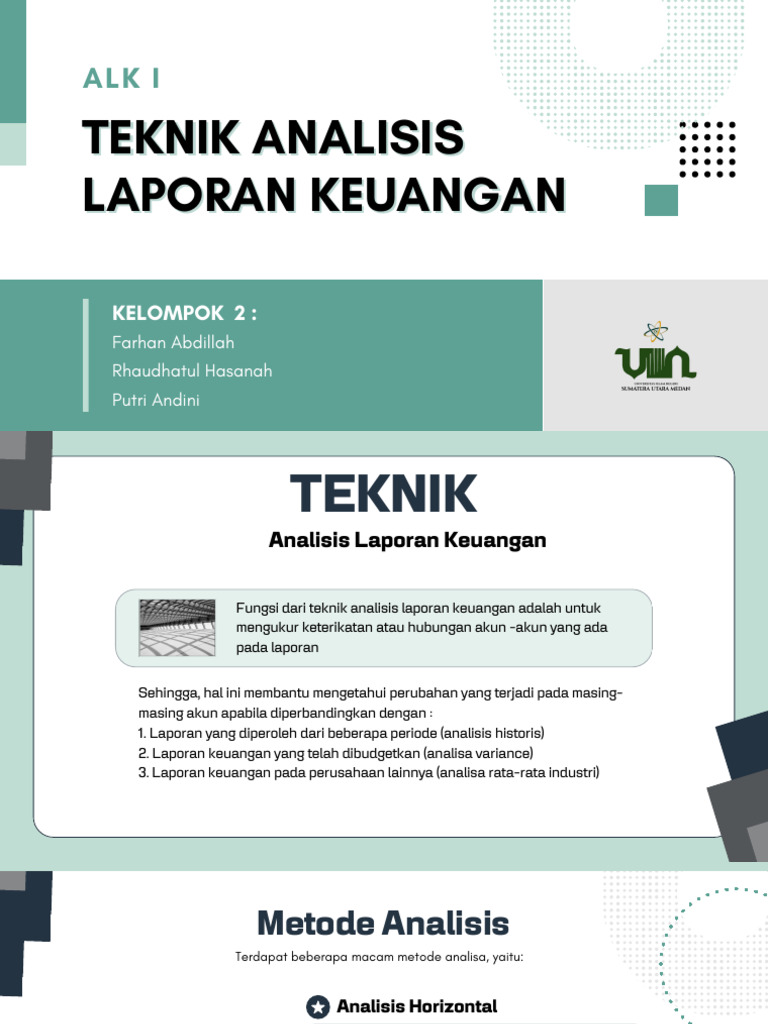 Teknis Analisis Laporan Keuangan k.2 | PDF