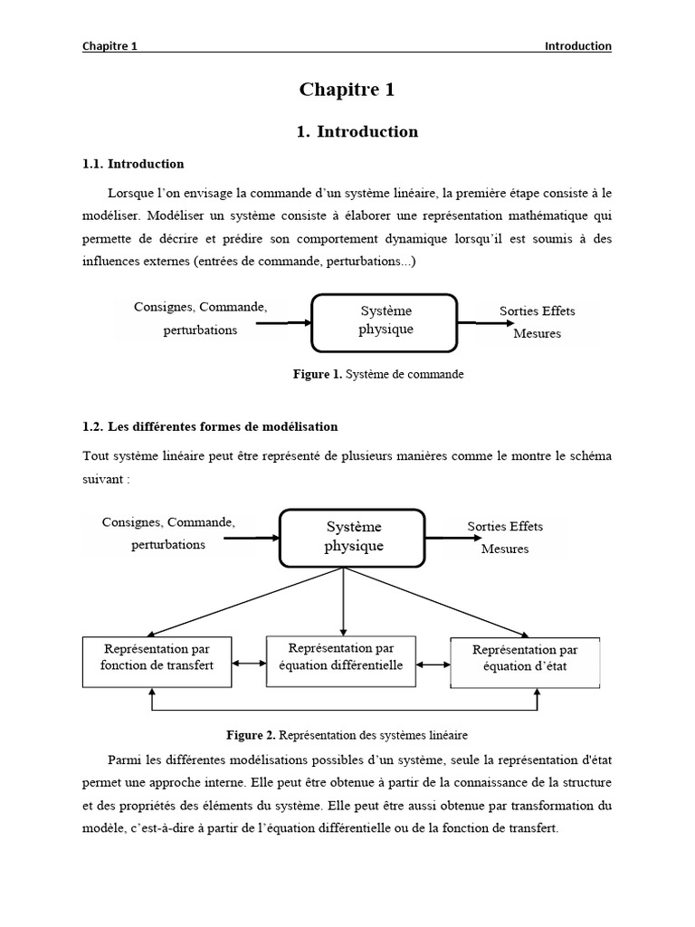 Modélisation des systèmes linéaires | PDF | Matrice (Mathématiques ...