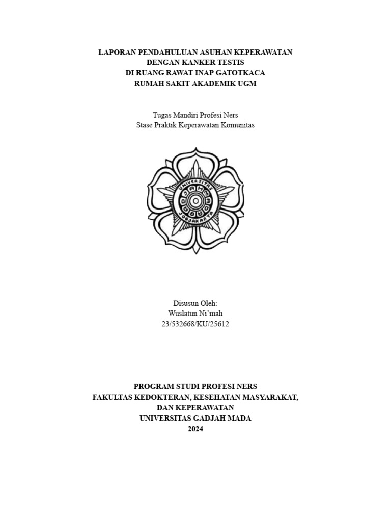 LP W1 Peminatan - Kanker Testis | PDF