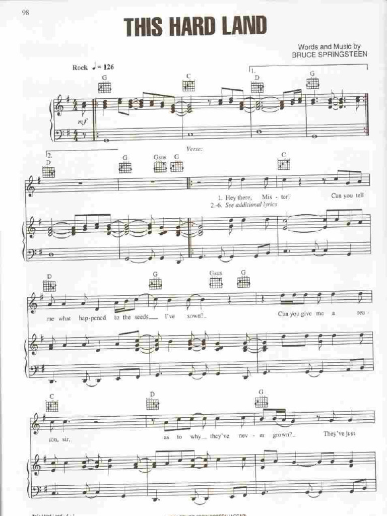 Songbook Bruce Springsteen Greatesthits PDF | PDF