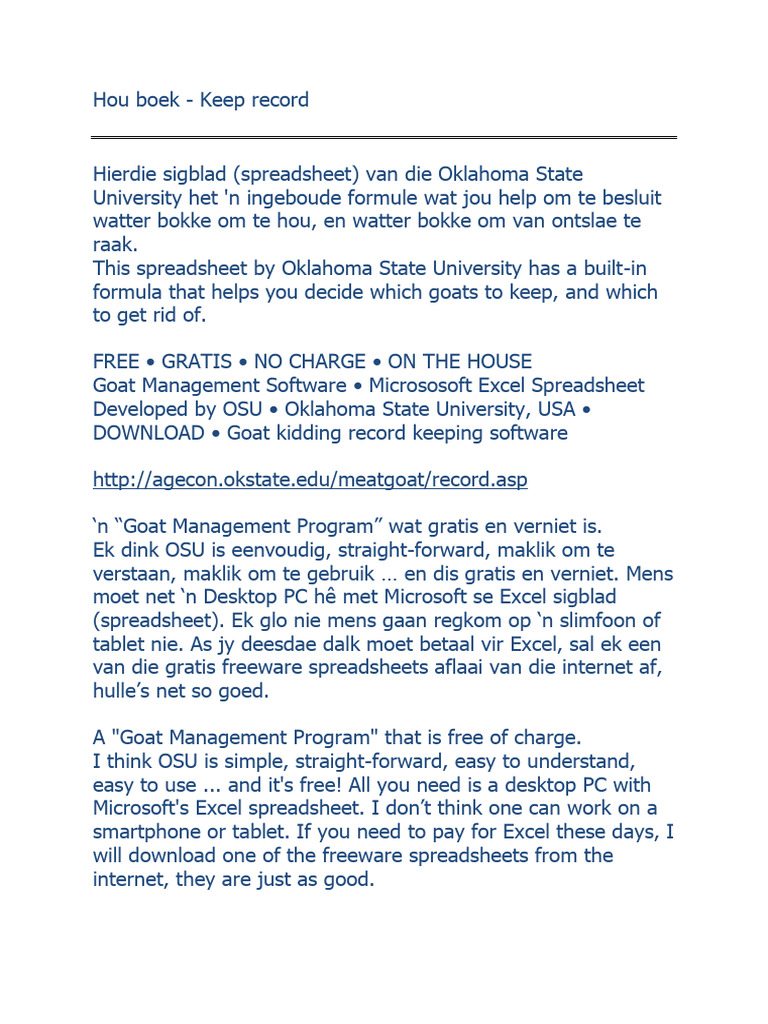 Hou boek Keep record | PDF | Application Software | Personal Computing