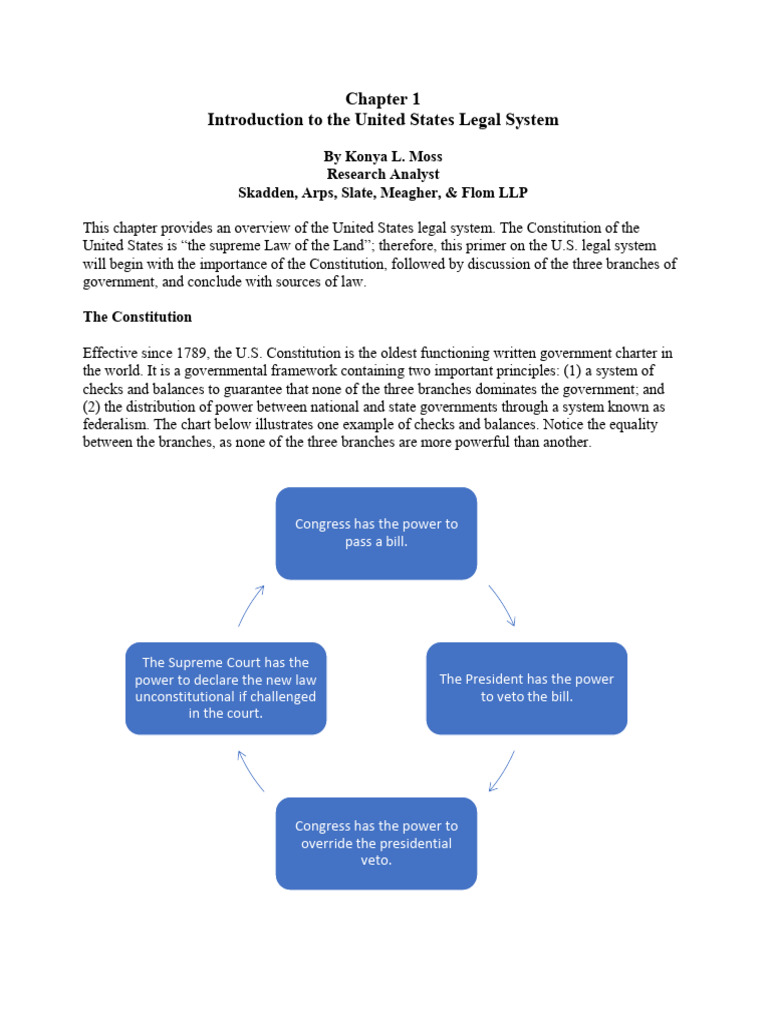 Chapter 1 Introduction To The U.S. Legal System 2d Ed | PDF | American ...
