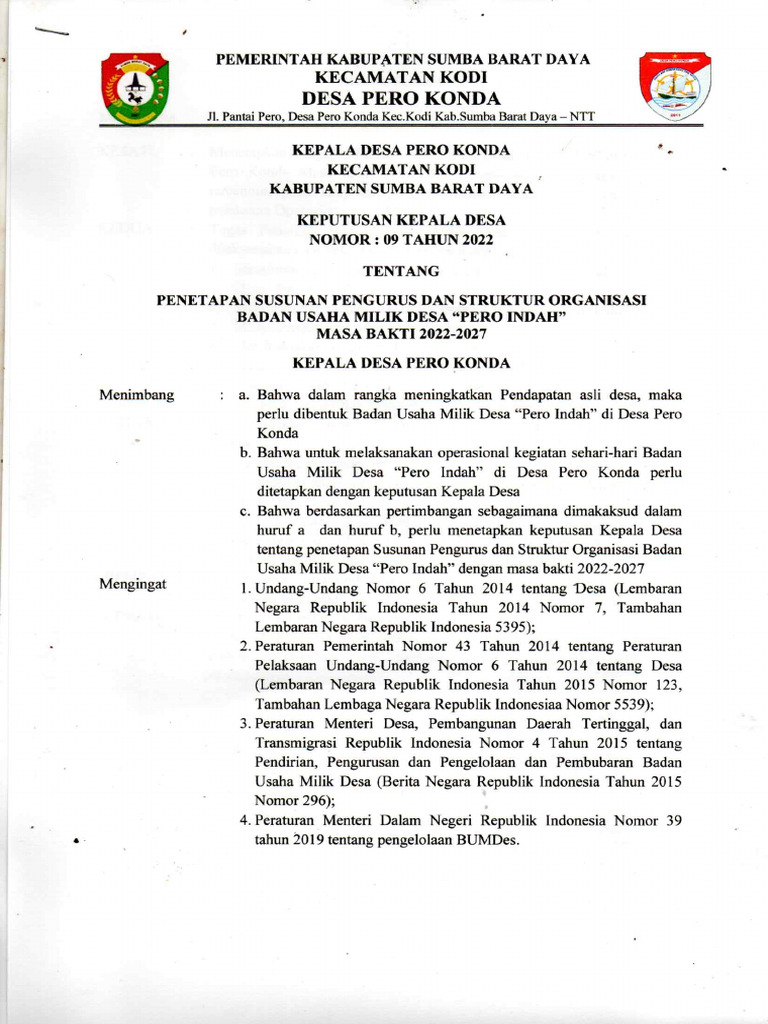 SK BUMDES 1_merged | PDF