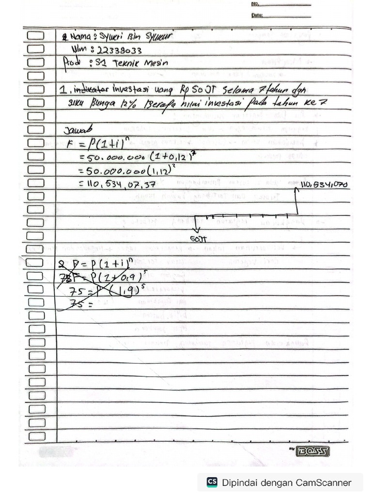 Tugas Ekonomi Teknik Syukri Bin Syukur - 2 | PDF