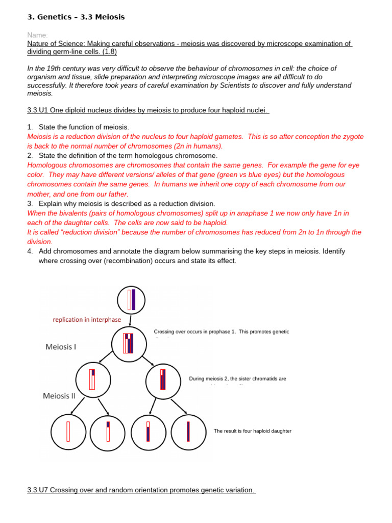 Understanding Meiosis and Genetic Variation | PDF | Meiosis | Ploidy