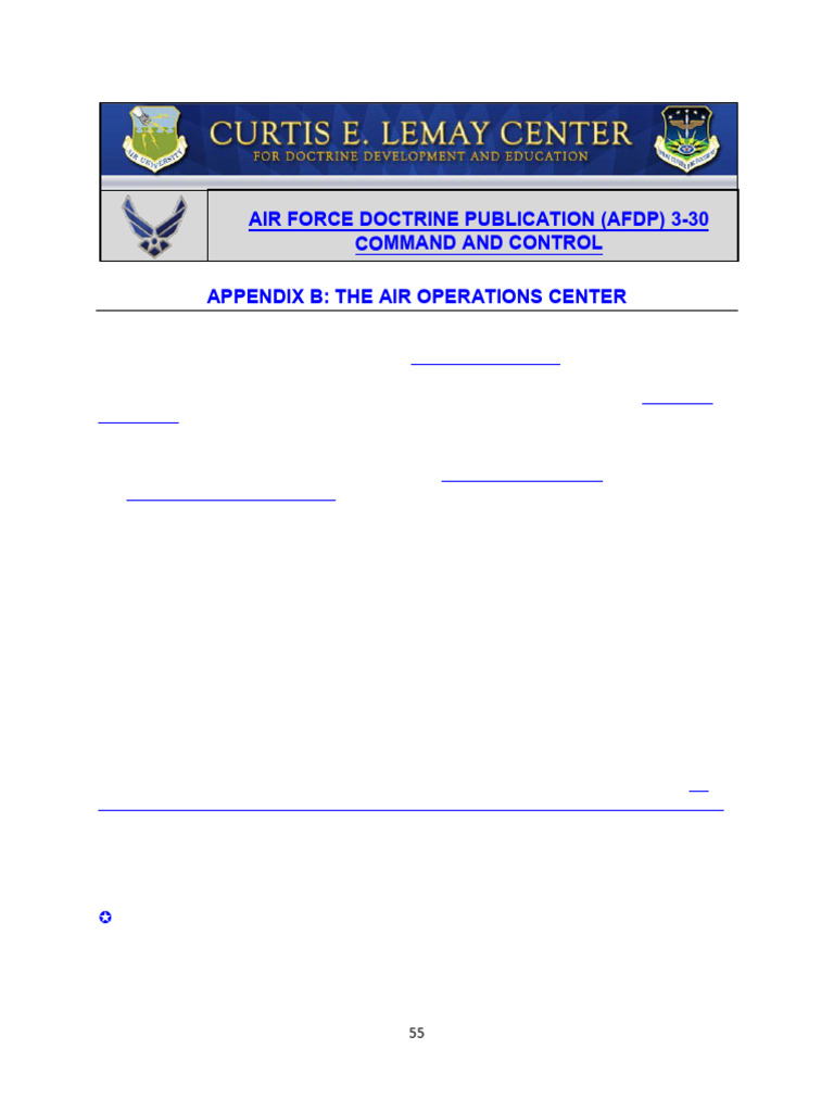 Air Operations Center Divisions Overview | PDF | Intelligence ...