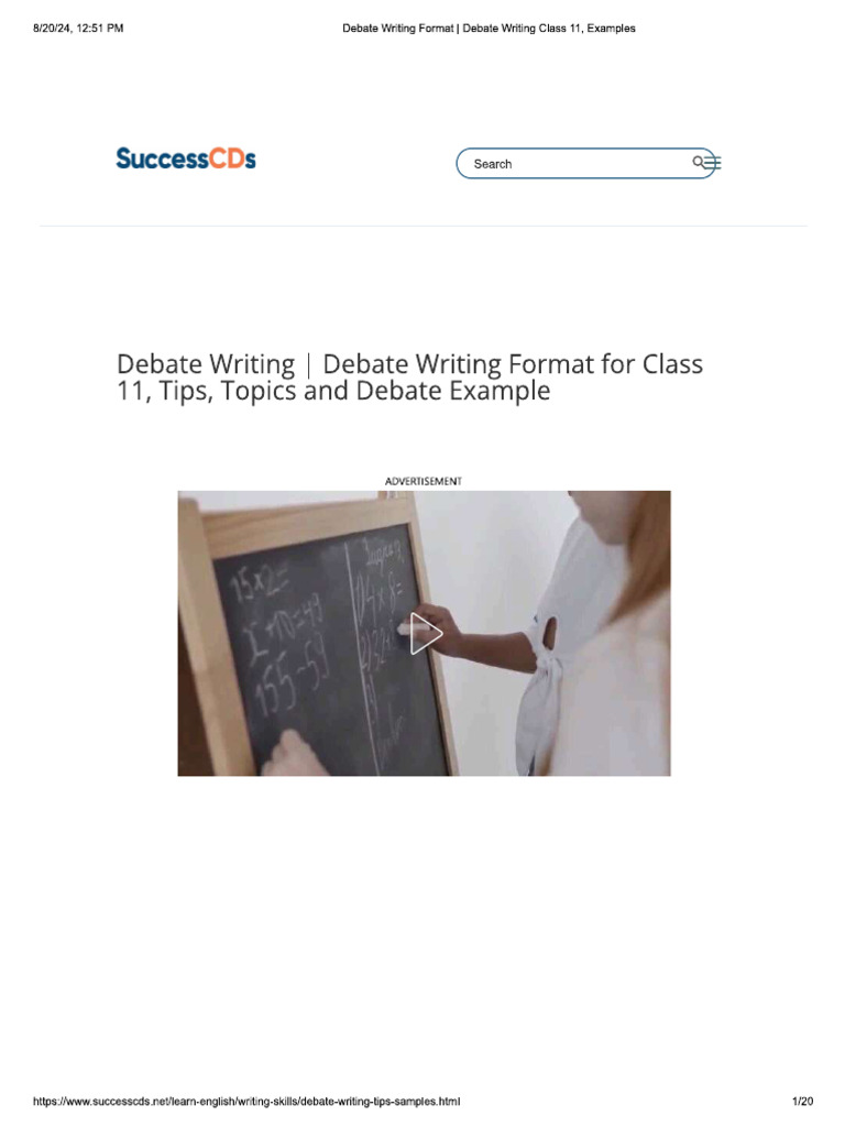 Debate Writing | PDF