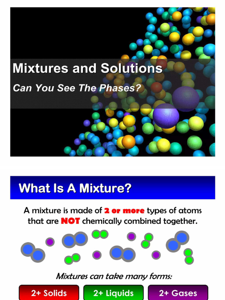 5-Mixtures-and-Solutions 2 | PDF