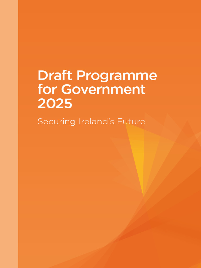 Draft Programme for Government 2025 | PDF | Taxes | Small And Medium ...