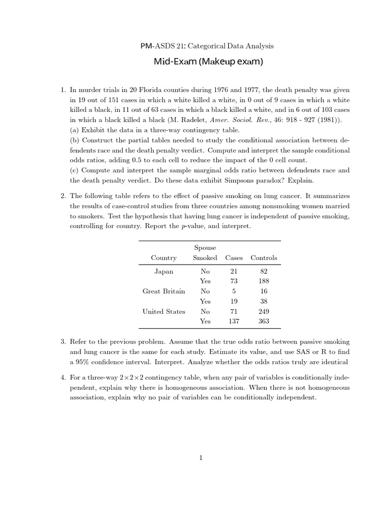 Makeup Mid Exam | PDF