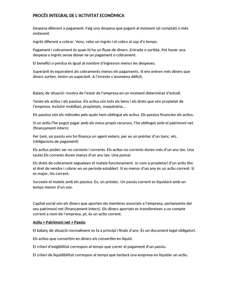 Apunts Tema 1: Activitats Comercials | PDF