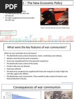 History GR 11 Lenin's Economic Policies | PDF | Communism | Vladimir Lenin
