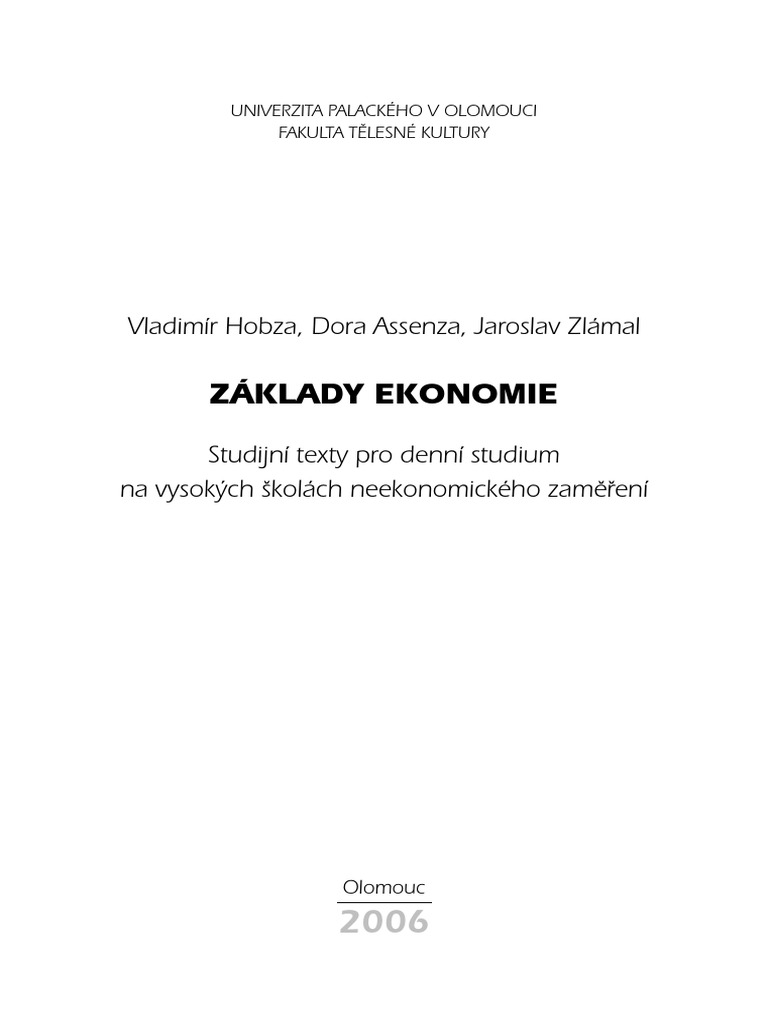 Základy Ekonomie | PDF