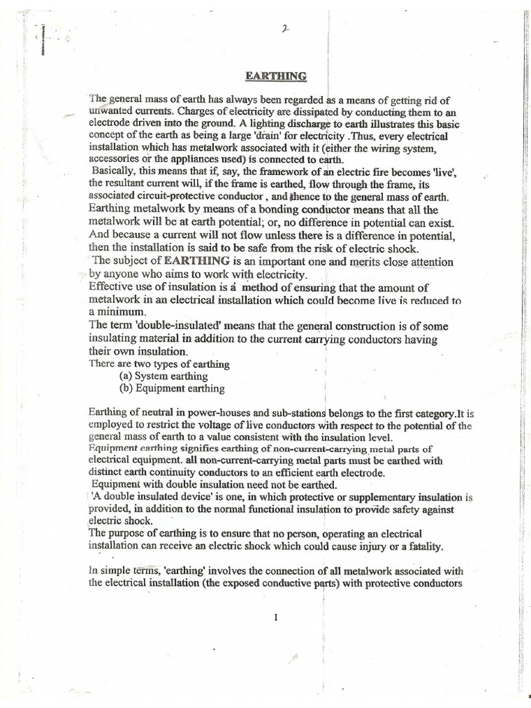 2 Earthing | PDF