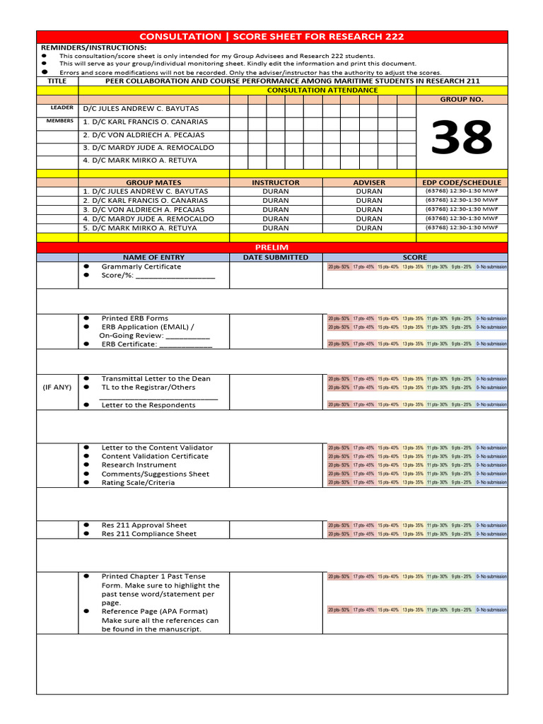 Score Shit | PDF | Questionnaire